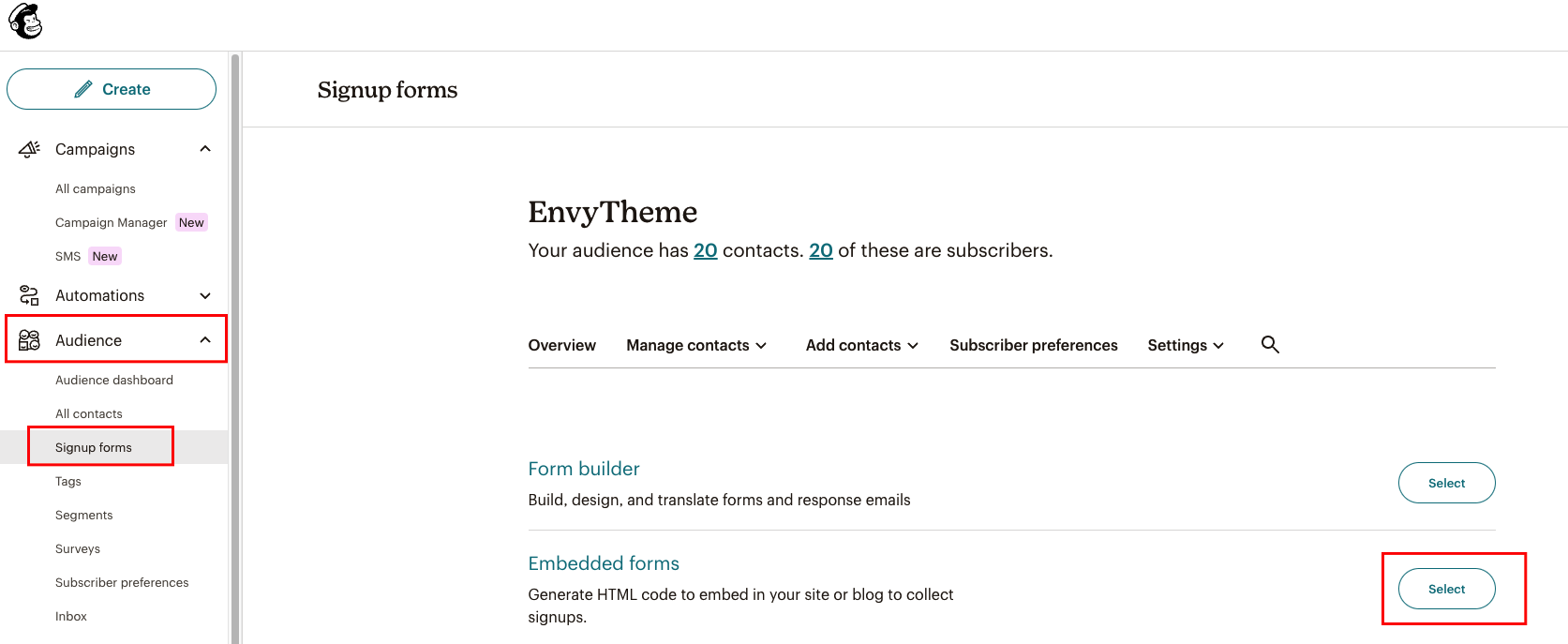 Get MailChimp Newsletter Form Action URL – HiBootstrap